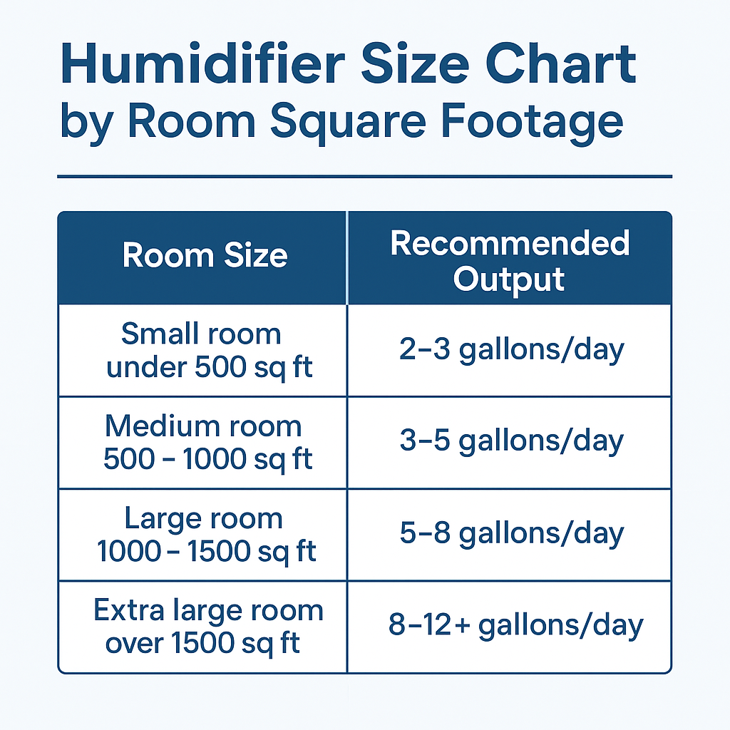 How to Choose the Right Size Humidifier for Your Room